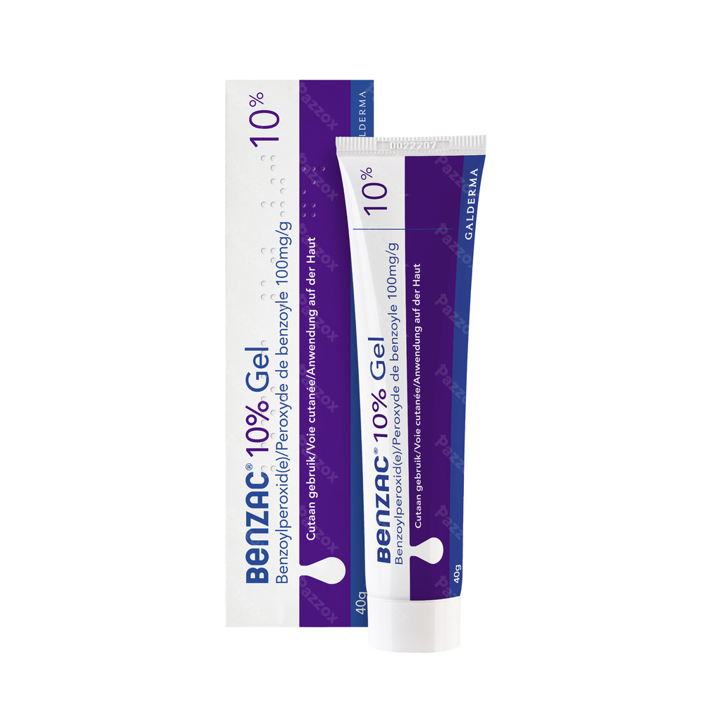 Benzac 10% Gel Benzoylperoxide 40g kopen - Pazzox, online apotheek