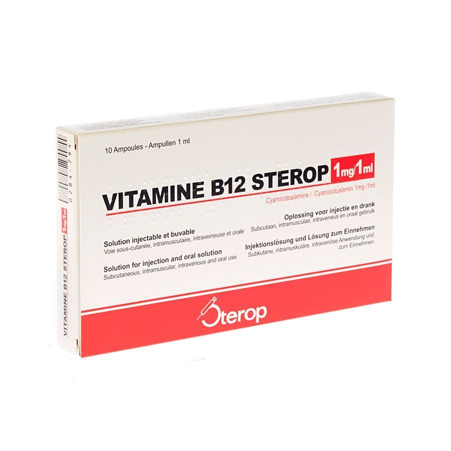 Sterop Vitamine B12 1mg/1ml 10 Ampules kopen - Pazzox