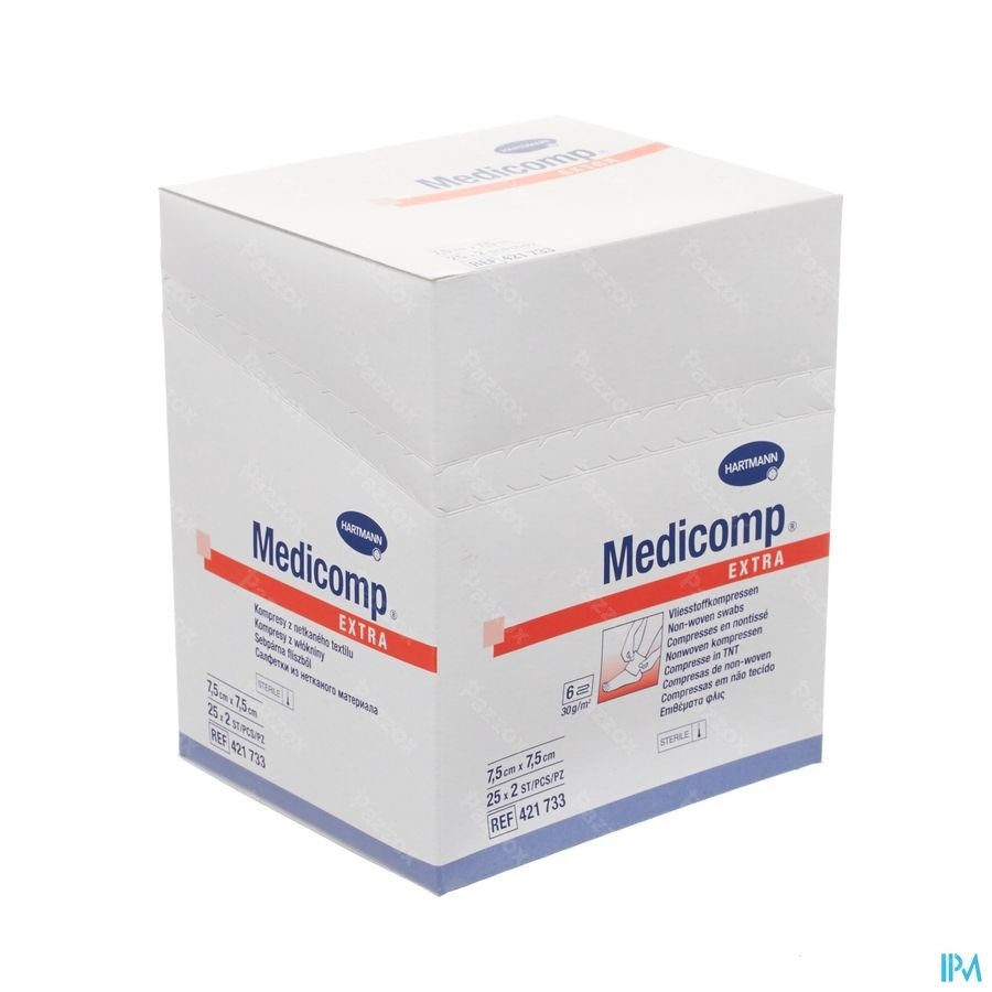 Medicomp 7,5x7,5cm 6l. St. 25x2 P/s kopen - Pazzox, online apotheek