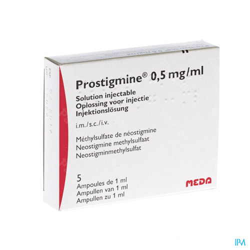 Prostigmine Amp 5 X 0,5mg/1ml - Pazzox, pharmacie en ligne