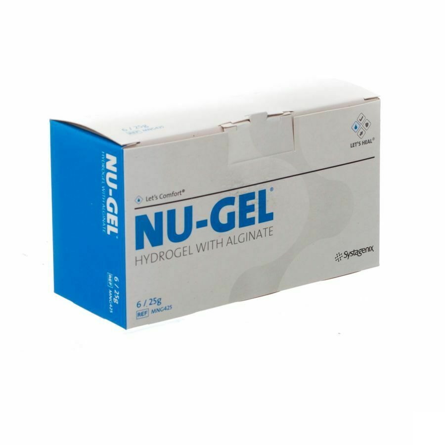 Nu-gel Hydrogel+algin. 6x25g Mng425 kopen - Pazzox, online apotheek