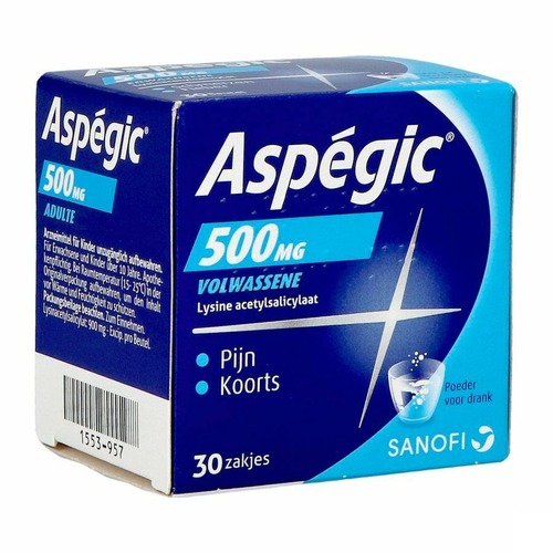 Aspegic 500 Pulv 30x 500mg kopen - Pazzox, online apotheek