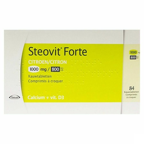 Steovit Forte 1000mg/800ie 84 Kauwtabletten kopen - Pazzox
