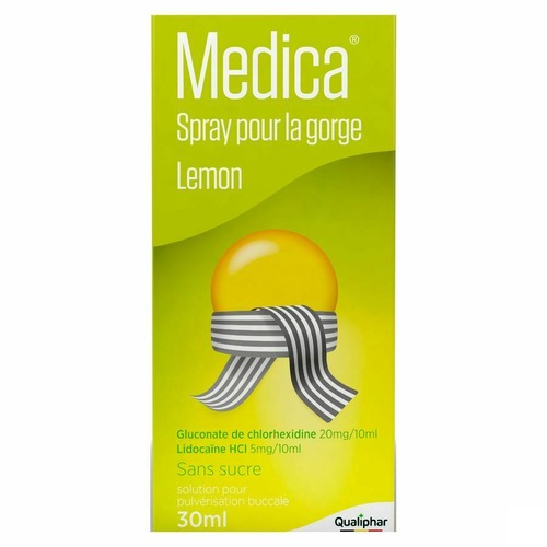 Medica Spray Pour La Gorge Lemon 30ml - Pazzox, pharmacie en ligne