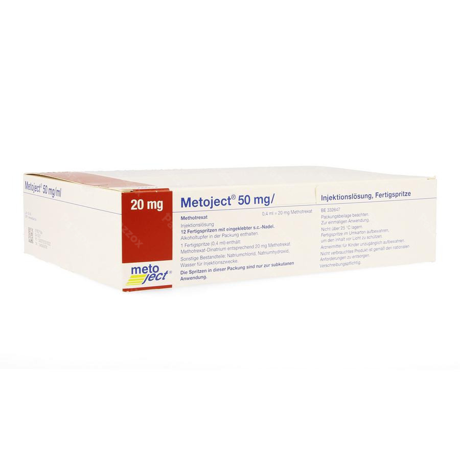 Metoject 50mg/ml 20mg/0,4ml 12 Voorgev S kopen - Pazzox
