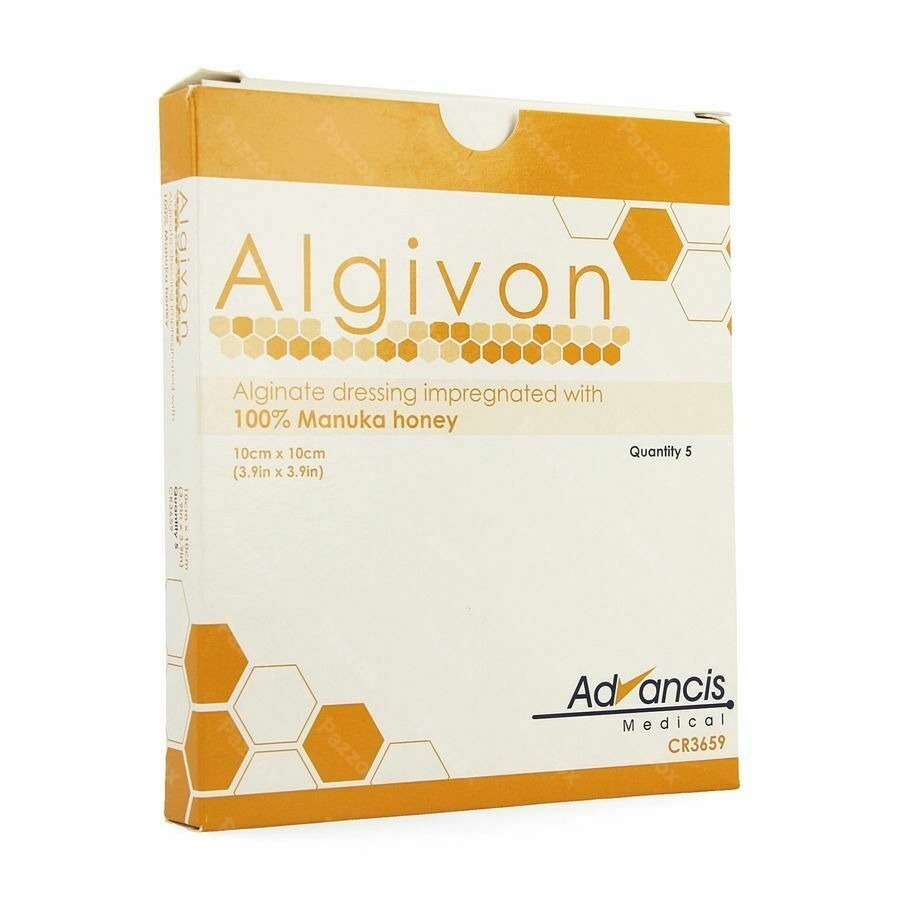 Algivon Alginaat Manuka Honing N/adh St.10x10cm 5 kopen - Pazzox
