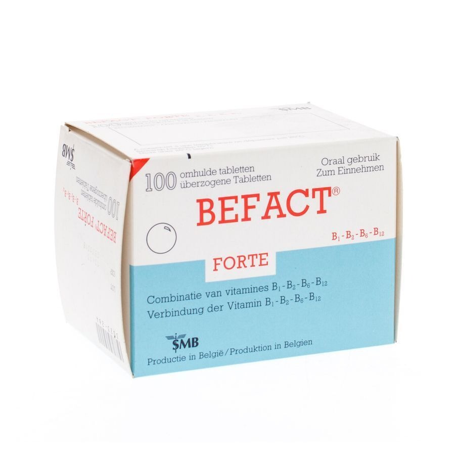 Befact Forte B1-B2-B6-B12 compr. enr. 100 (100 x 1) UD - Pazzox