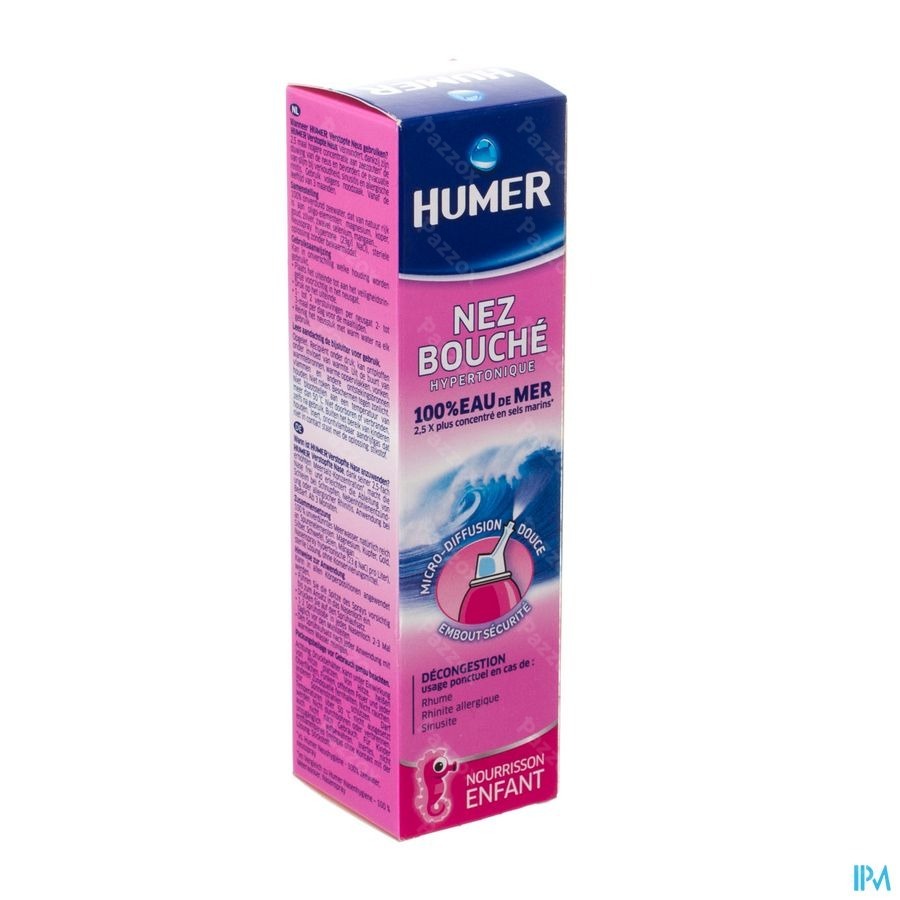 Humer Spray Hypertonisch Kind 50ml kopen - Pazzox, online apotheek