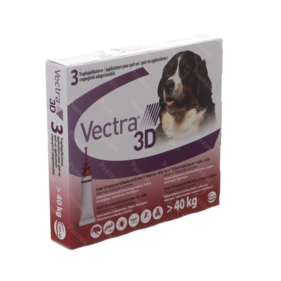 Vectra 3d Opl Spot-on Hond Pipet 3x8,0ml kopen - Pazzox