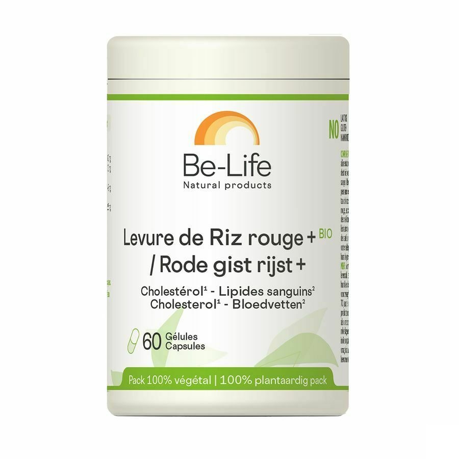 Gist Rode Rijst Bio Be Life Caps 60 kopen - Pazzox, online apotheek
