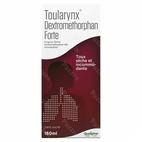 Toularynx Dextromethorphan Forte 3mg/ml Sir. 160ml - Pazzox