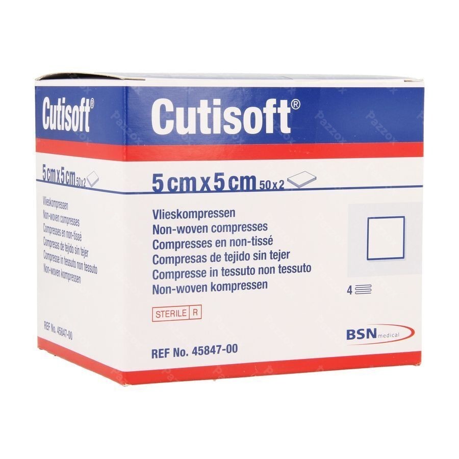 Cutisoft Ster Non Woven 5,0x 5,0cm 50x2 kopen - Pazzox