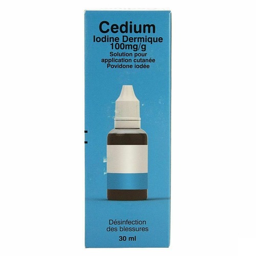 Cedium Iodine Dermal 100mg/g Sol Cutanee 30ml - Pazzox