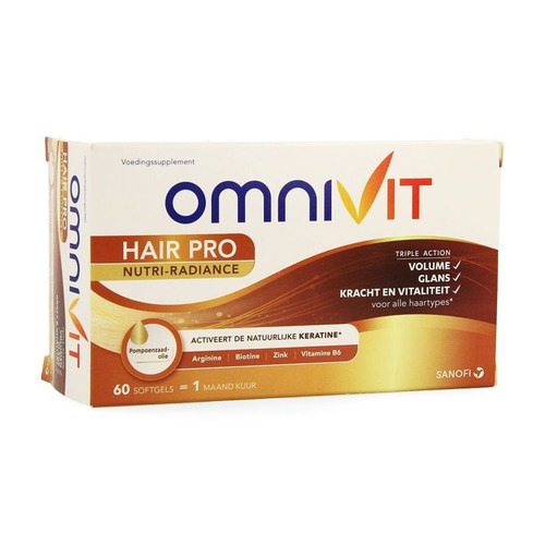 Omnivit Hair Pro Nutri Radiance Caps 60 kopen - Pazzox