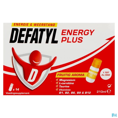 Defatyl Energy Plus 14 Flesjes kopen - Pazzox, online apotheek