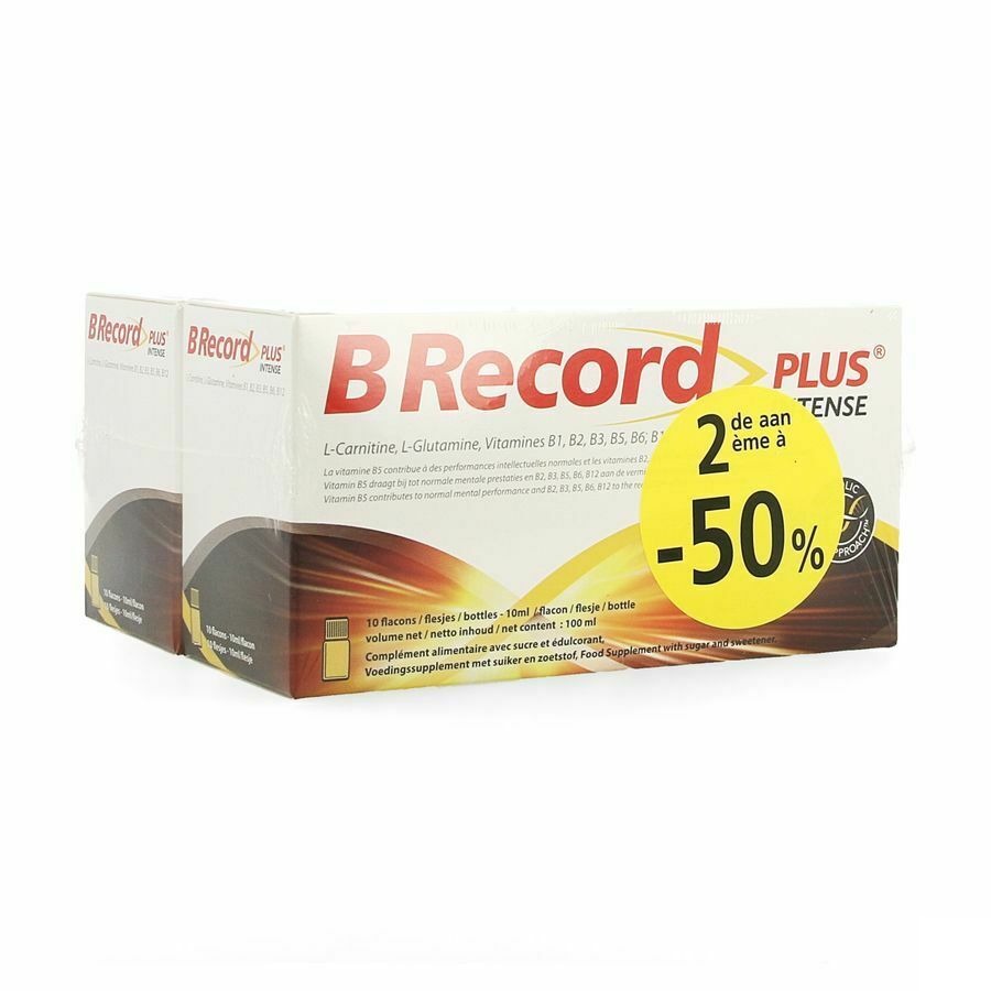 B Record Plus Intense Flacon 20x10ml Promo 2e -50% kopen - Pazzox