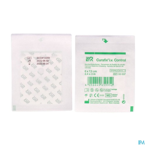 Curafix I.v. Control 6x7,5cm 50 - Pazzox, pharmacie en ligne