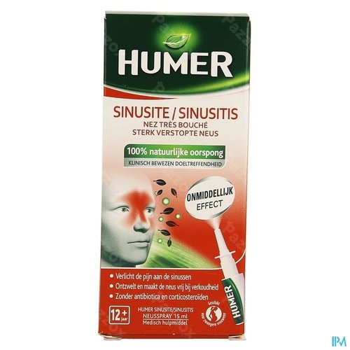 Humer Sinusitis Neusspray 15ml kopen - Pazzox, online apotheek