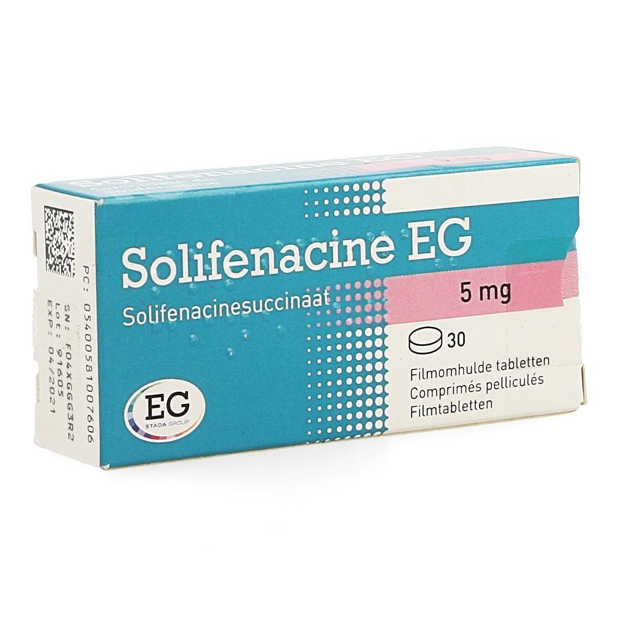 Solifenacine Eg 5mg Comp Pell 30 Pvc/alu - Pazzox, pharmacie en ligne