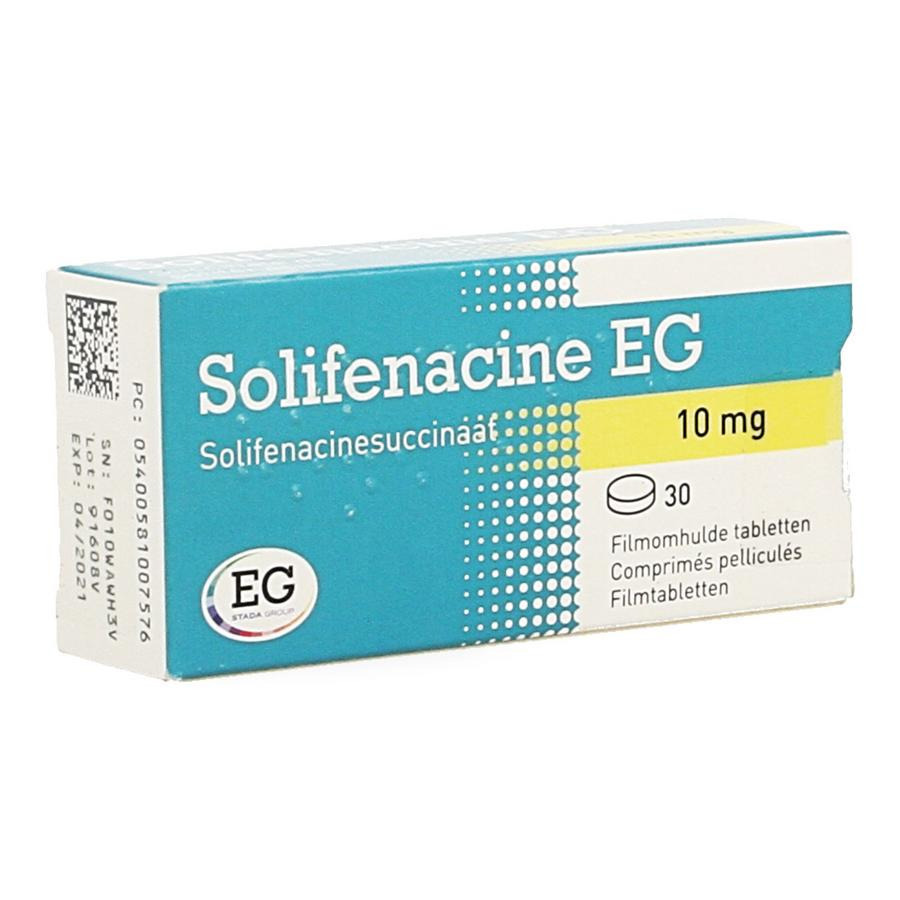 Solifenacine Eg 10mg Comp Pell 30 Pvc/alu - Pazzox