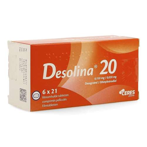Desolina 20 0,020mg/0,150mg Comp 6 X 21 - Pazzox, pharmacie en ligne