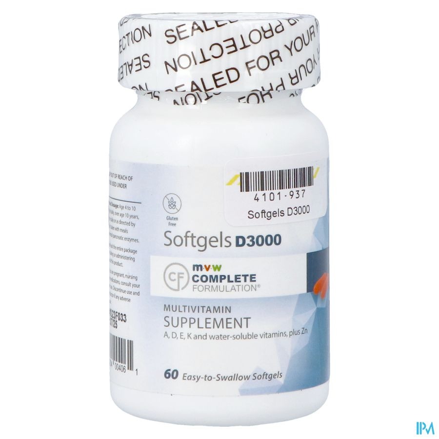 Mvw Complete Formul. Multivitamin D3000 Softgel 60 kopen - Pazzox