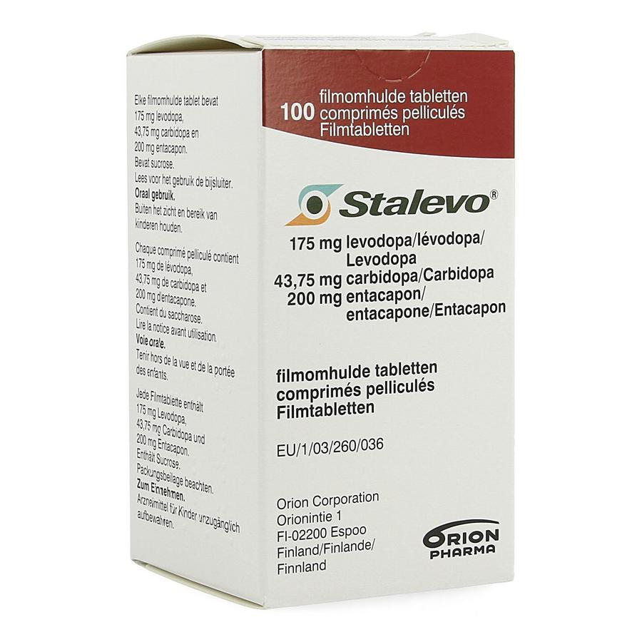 Stalevo 175mg/43,75mg/200mg Comp Pell 100 - Pazzox