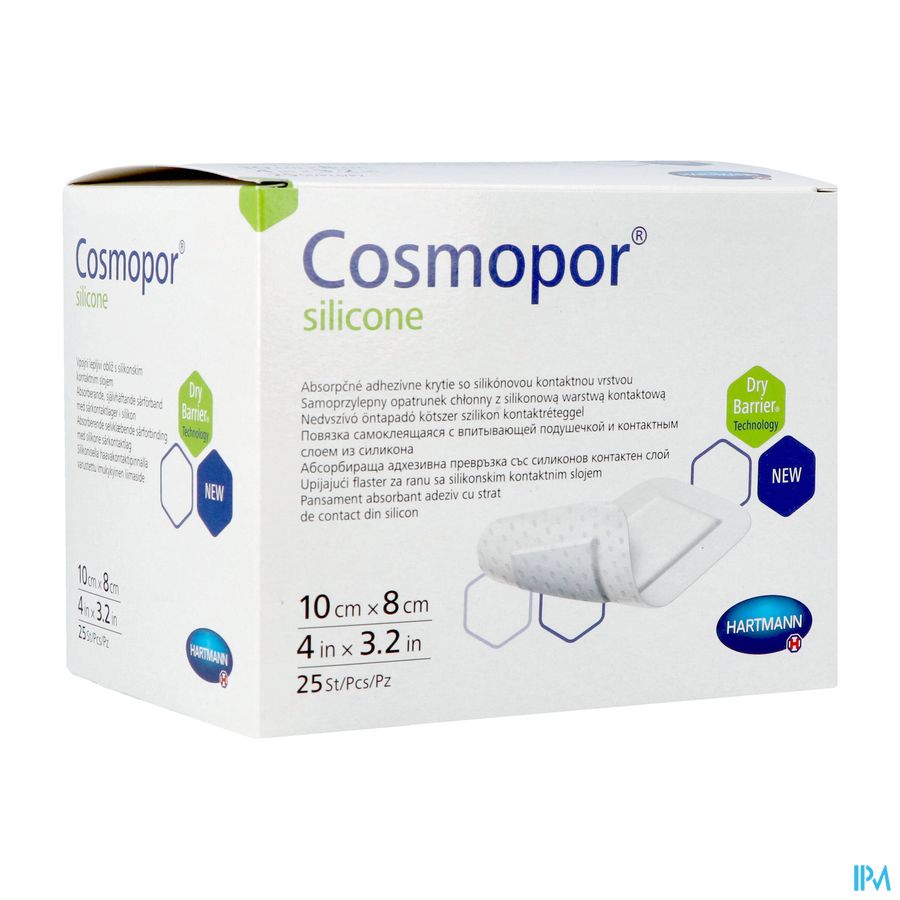 Cosmopor Silicone 10,0x 8cm 25 kopen - Pazzox, online apotheek