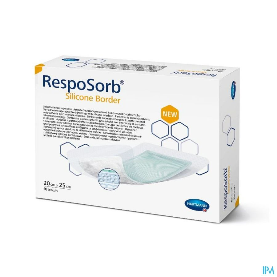 Resposorb Silicone Border 20x25cm 10 6851801 kopen - Pazzox