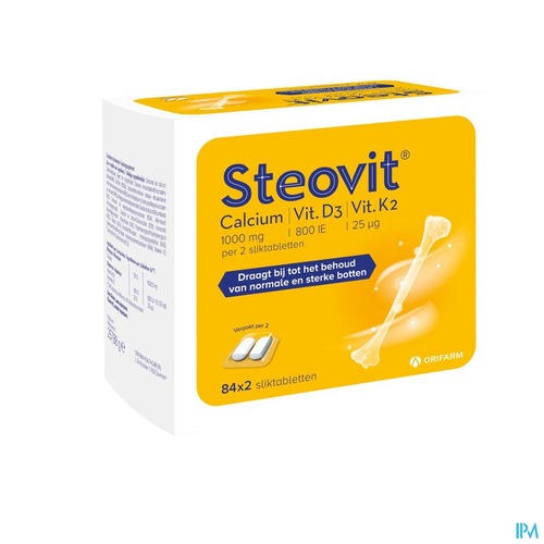 Steovit Calcium Vitamine D3 en Vitamine K2 84x2 kopen - Pazzox