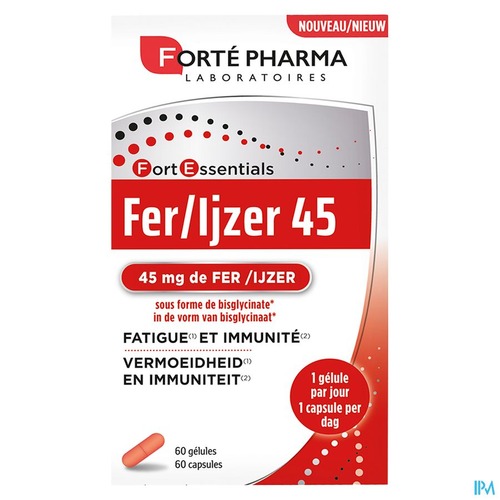 Forté Pharma Ijzer 45, 60 Capsules kopen - Pazzox, online apotheek