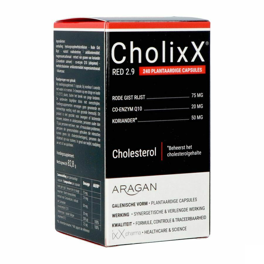 CholixX Red 2.9 Cholesterol 240 Capsules kopen - Pazzox