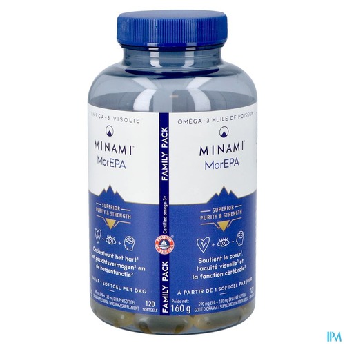 Minami MorEPA Smart Fats 120 Capsules - Pazzox, pharmacie en ligne