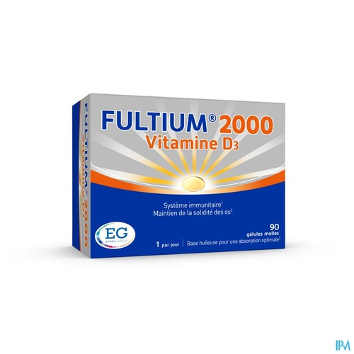 Fultium D3 2000 Caps Molles 90 - Pazzox, pharmacie en ligne