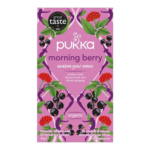 Pukka Splendeur de Fruits Rouges Thé Bio 20 Sachets - Pazzox